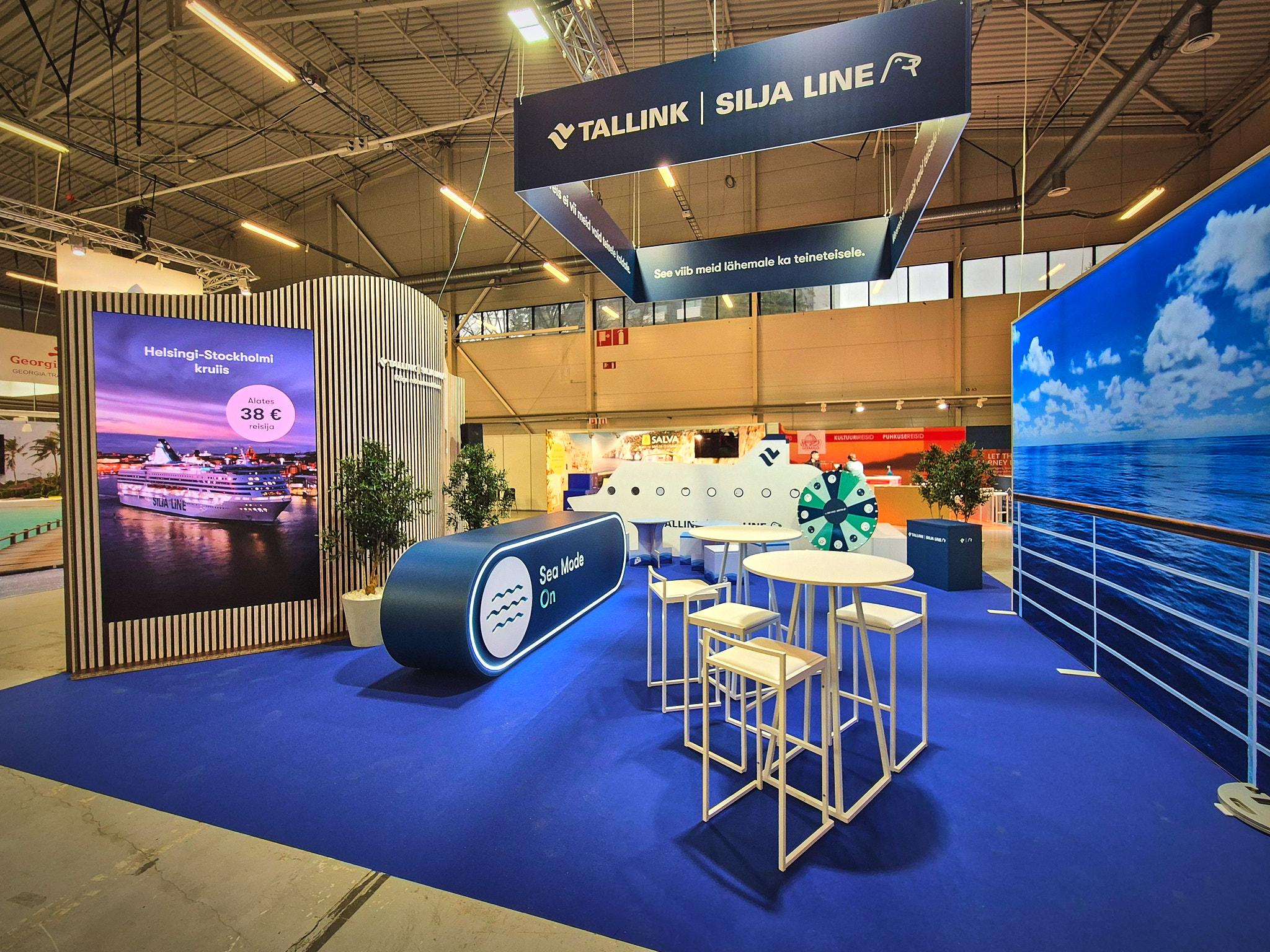 TOUREST Tallink exhibition booth - LED screens, LED trailers, LCD ...